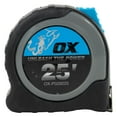 OX Tools Tape Measure 25 ft Blade 1-1/16 Inch Wide Locking Measuring ...