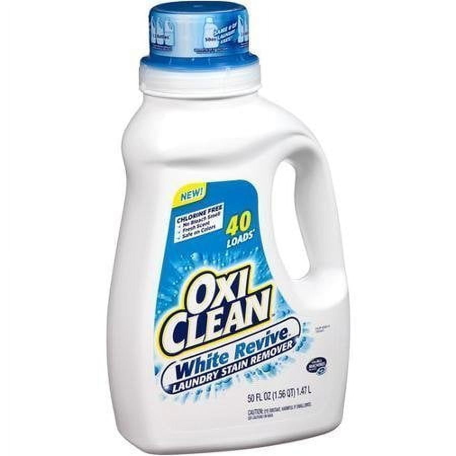 OXICLEAN White Revive Liquid Laundry Whitener + Stain Remover, 50oz 1 ...