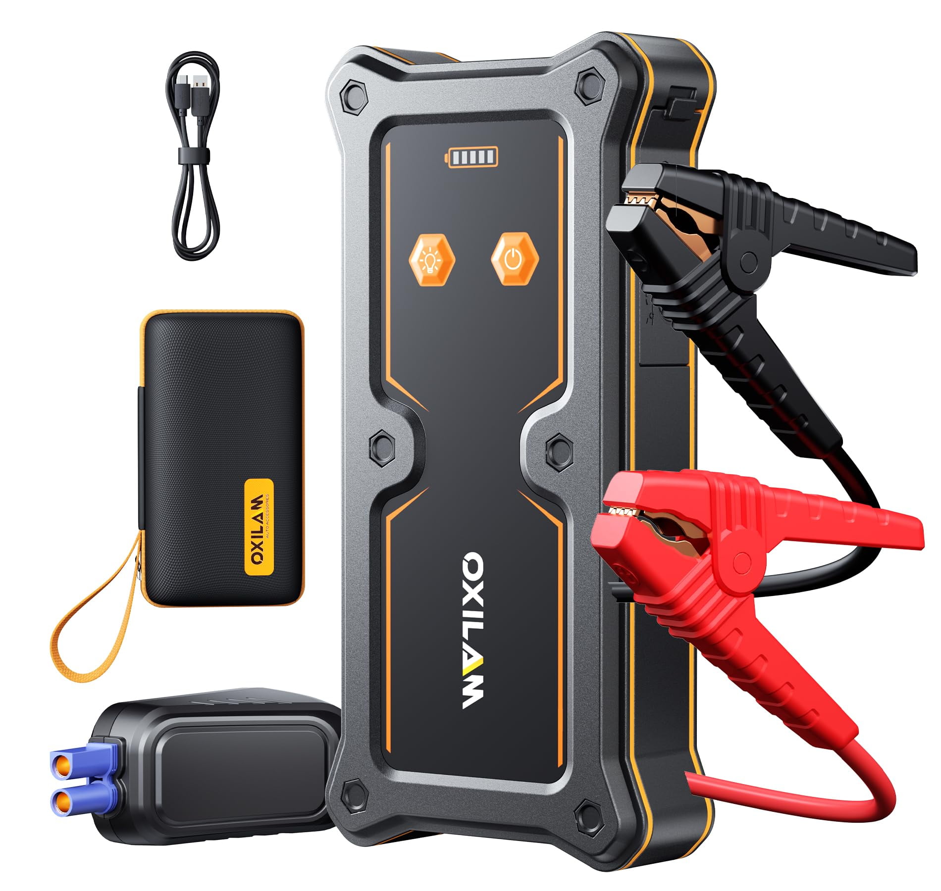 OXILAM 8000A Jump Starter - Car Jumper Starter Portable for All Gas ...