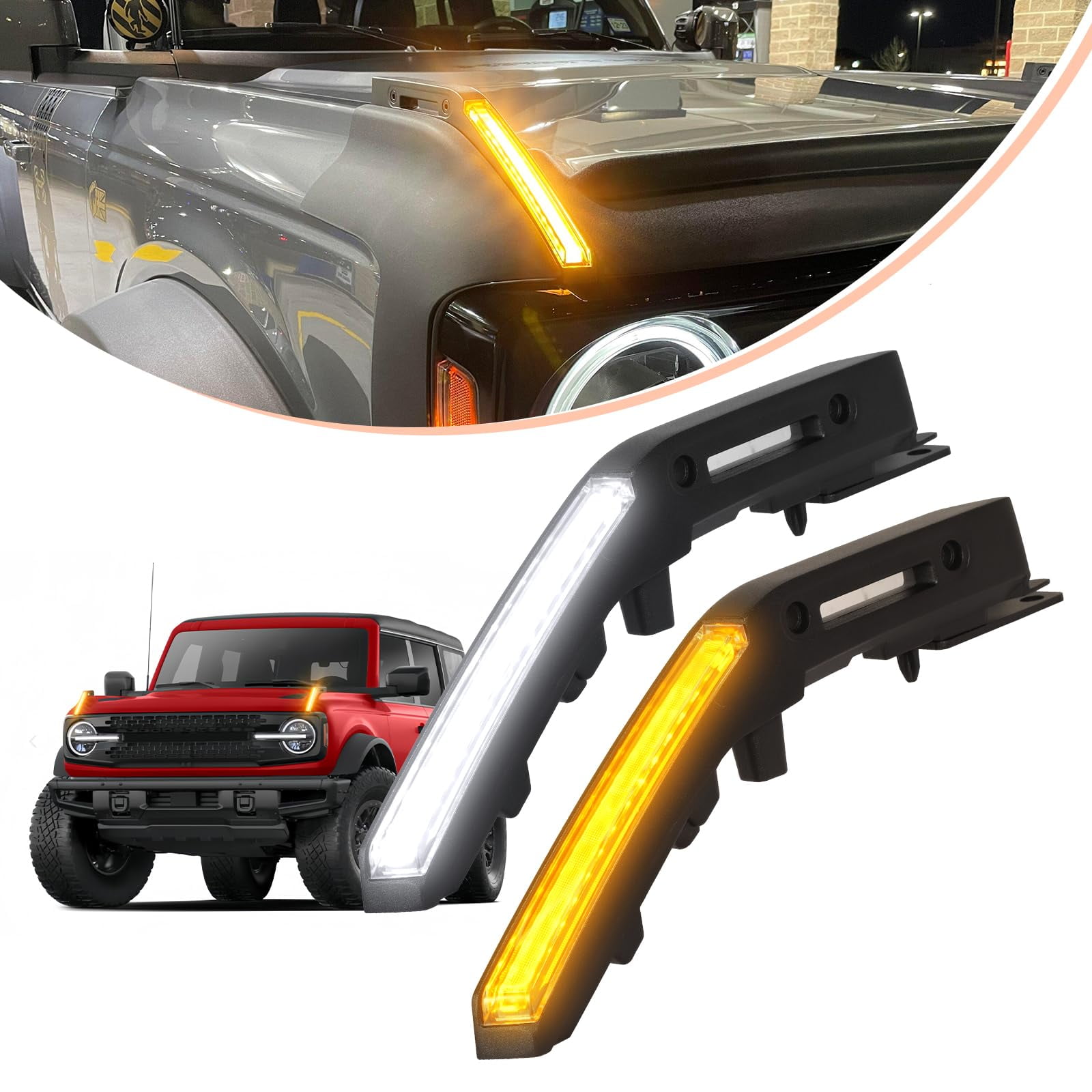 OXILAM H11/H8/H9 LED Bulbs, RRF12 1:1 Size Design, 20000LM Brighter H11 ...