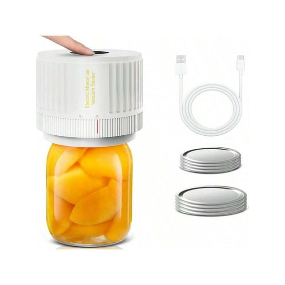 OXLIMKEE Mason Jar Vacuum Sealer, Electric Vacuum Sealer Kit For Wide ...