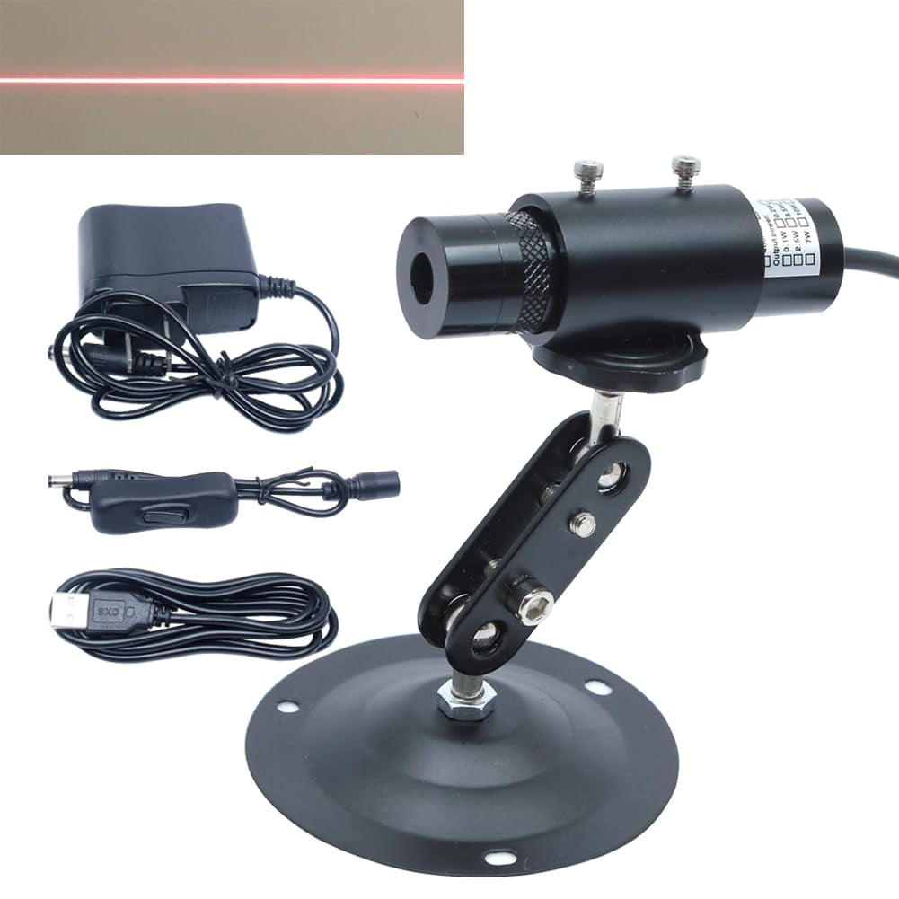 OXLasers Adjustable 5V 650nm Red Line Module Linear Alignment Locator ...