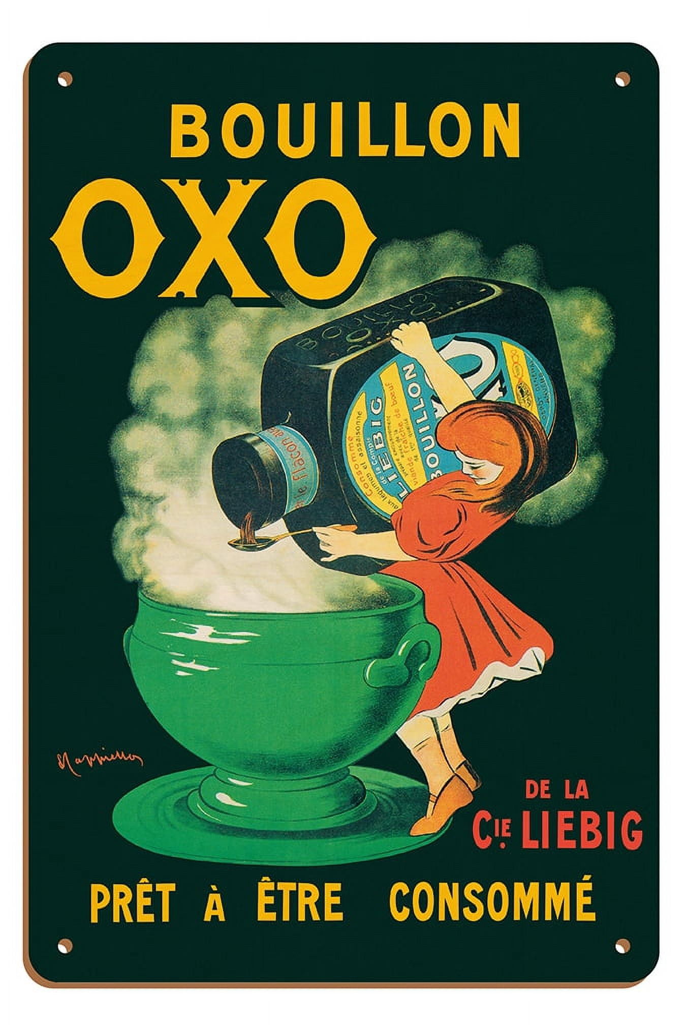 OXO Bouillon Cubes - Vintage Advertising Poster by Leonetto Cappiello c ...