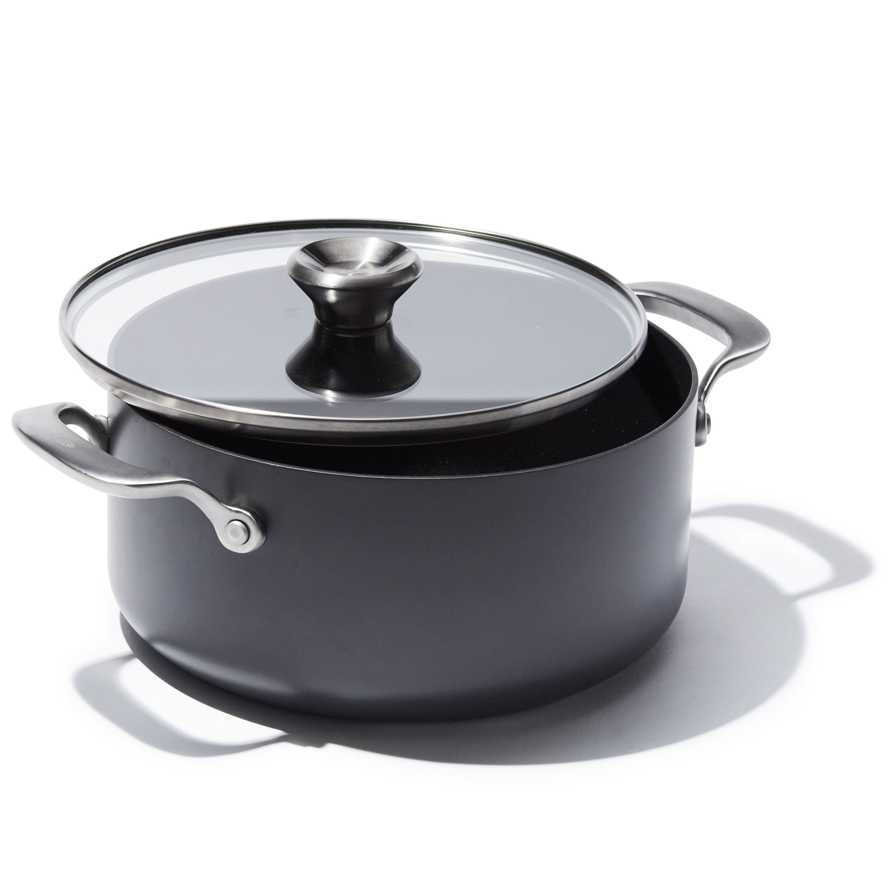 OXO Ceramic Professional 5-Quart Stock Pot with Lid - Diamond-Infused ...