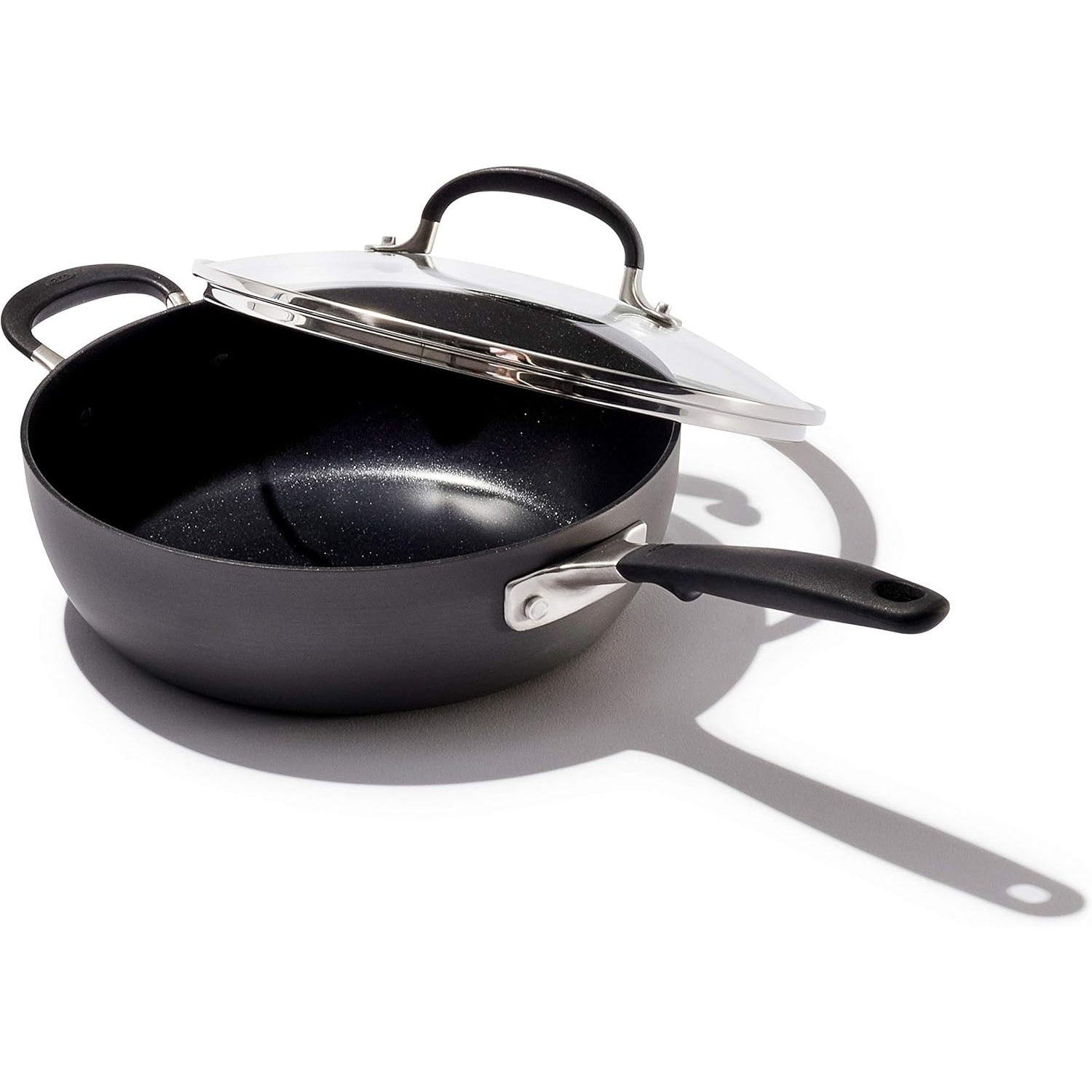 OXO Good Grips 3QT Chef's Pan with Lid and Helper Handle, 3-Layered ...