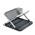 OXO Good Grips Aluminum Fold Flat Dish Drying Rack, 2-Tier, with ...
