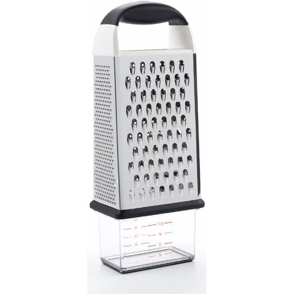 OXO Good Grips Box Grater, 4-Sided Stainless Steel Vegetable Grater ...