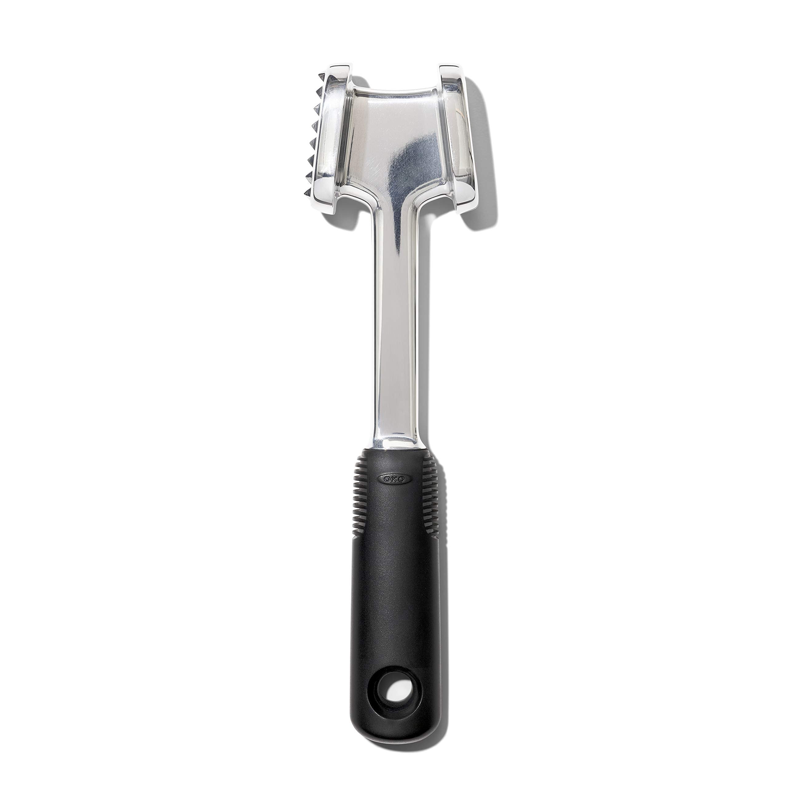 OXO Good Grips Meat Tenderizer - Die Cast, Non-Slip Grip - Black, 1.85 ...