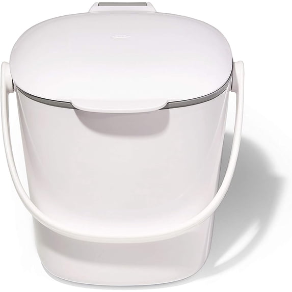 Good Grips Easy-Clean Compost Bin, White - 0.75 GAL - Walmart.com