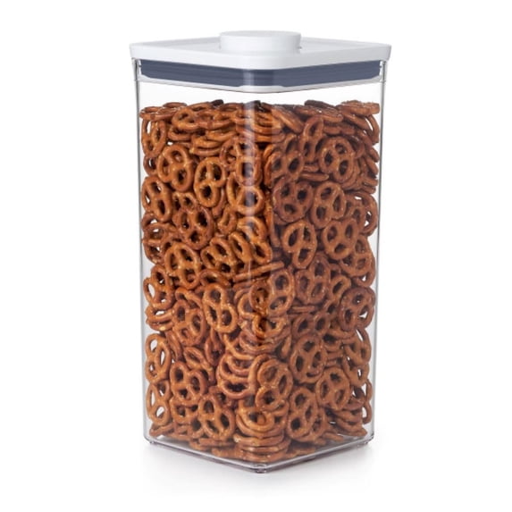 OXO POP Container - Airtight Food Storage, Big Square, 6.0 Qt, Clear ...