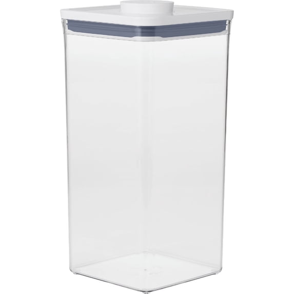 OXO POP Container - Airtight Food Storage, Big Square, 6.0 Qt, Clear ...