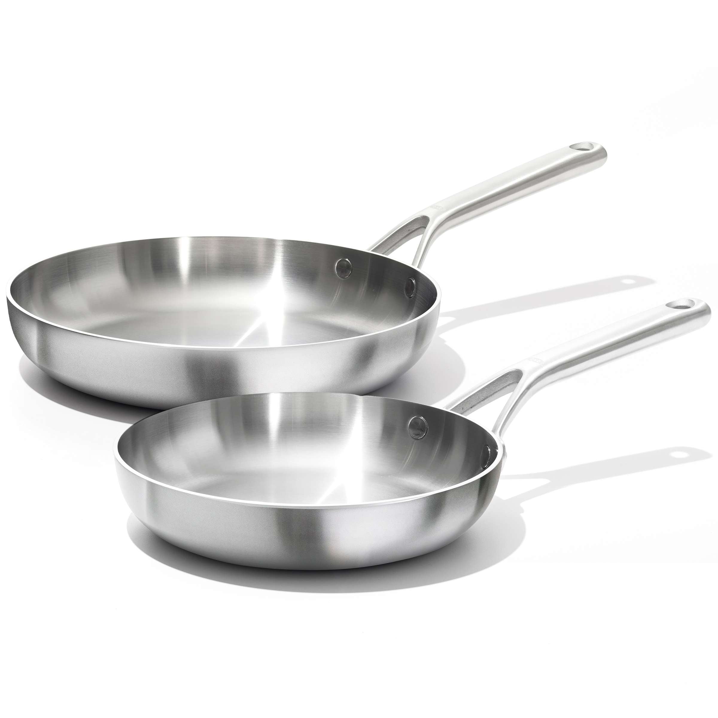 OXO 8" and 10" Stainless Steel Aluminum Frying Pan, Set of 2 - Walmart.com