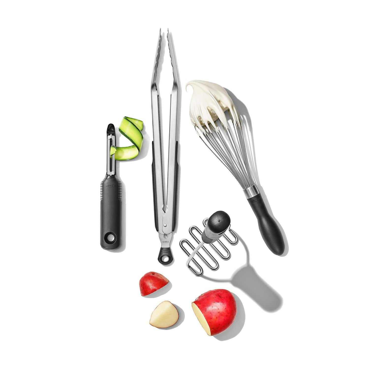 OXO OXO Good Grips 4-Piece Everyday Kitchen Tool and Utensil Set - 3.1 ...