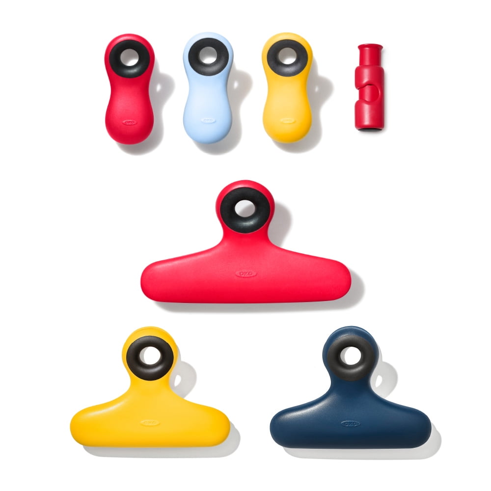OXO SoftWorks Clip Set – 7 Assorted Clips for Food Storage ...
