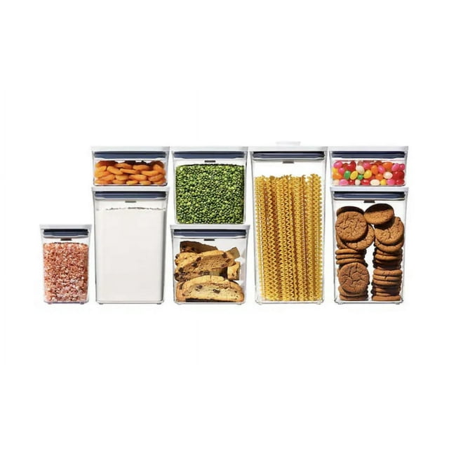 OXO SoftWorks 8-Piece Airtight POP Food Storage Containers with Lids ...