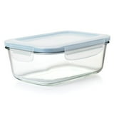 OXO SoftWorks Smart Seal 8.0 Cup Rectangle Glass Container - Arctic ...
