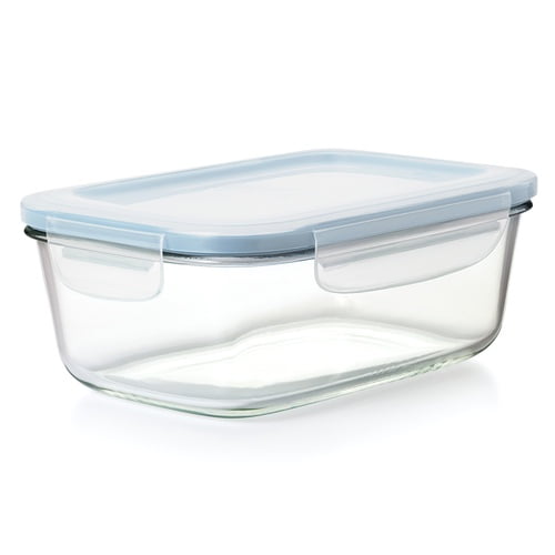 OXO SoftWorks Smart Seal 8.0 Cup Rectangle Glass Container - Arctic ...