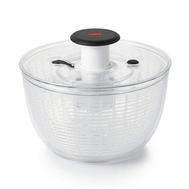 OXO Softworks Salad Spinner and Fruit Washer, 6.7 Quart, Clear ...