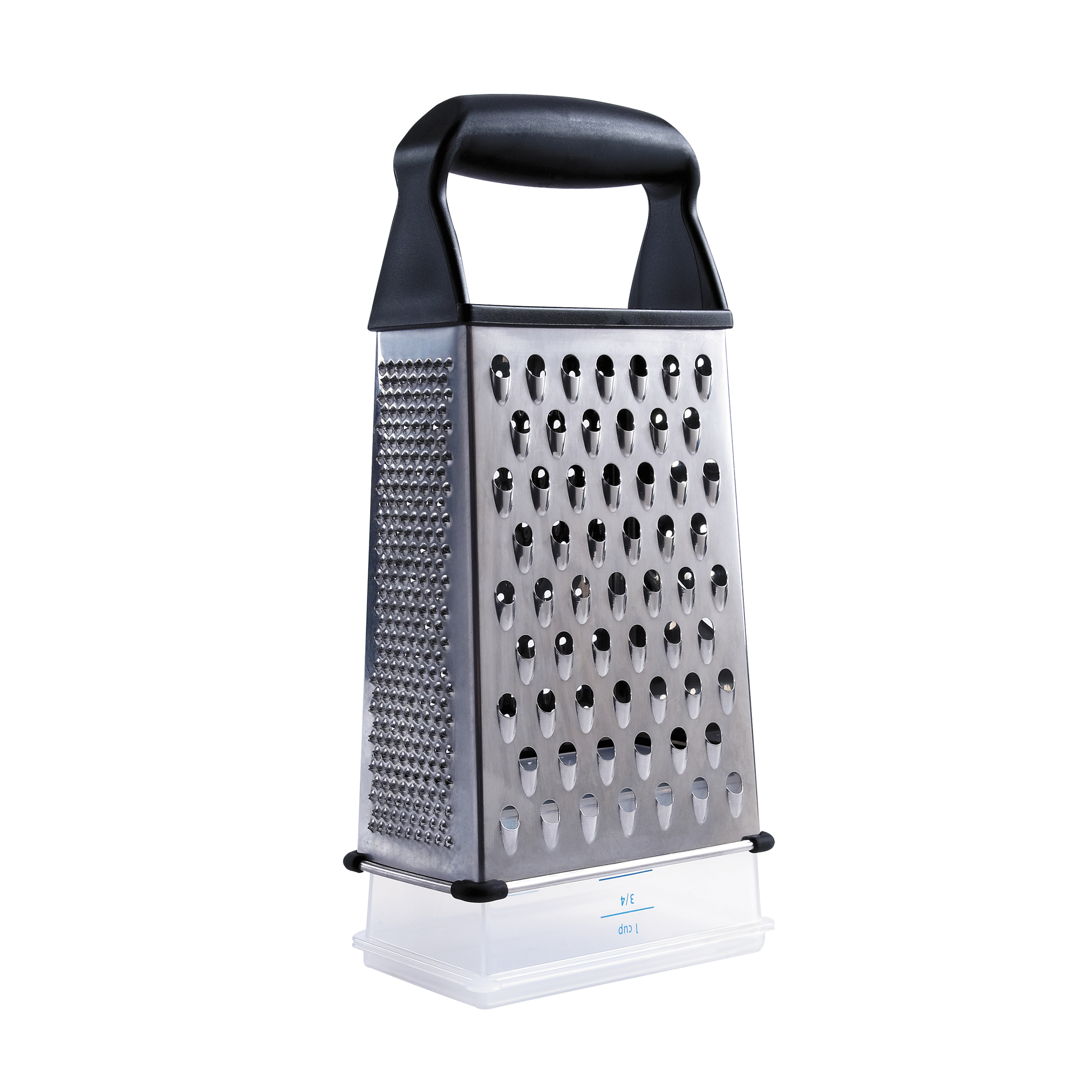 Kitchenaid Stainless Steel Box Grater in Black Handle, Dishwasher Safe ...