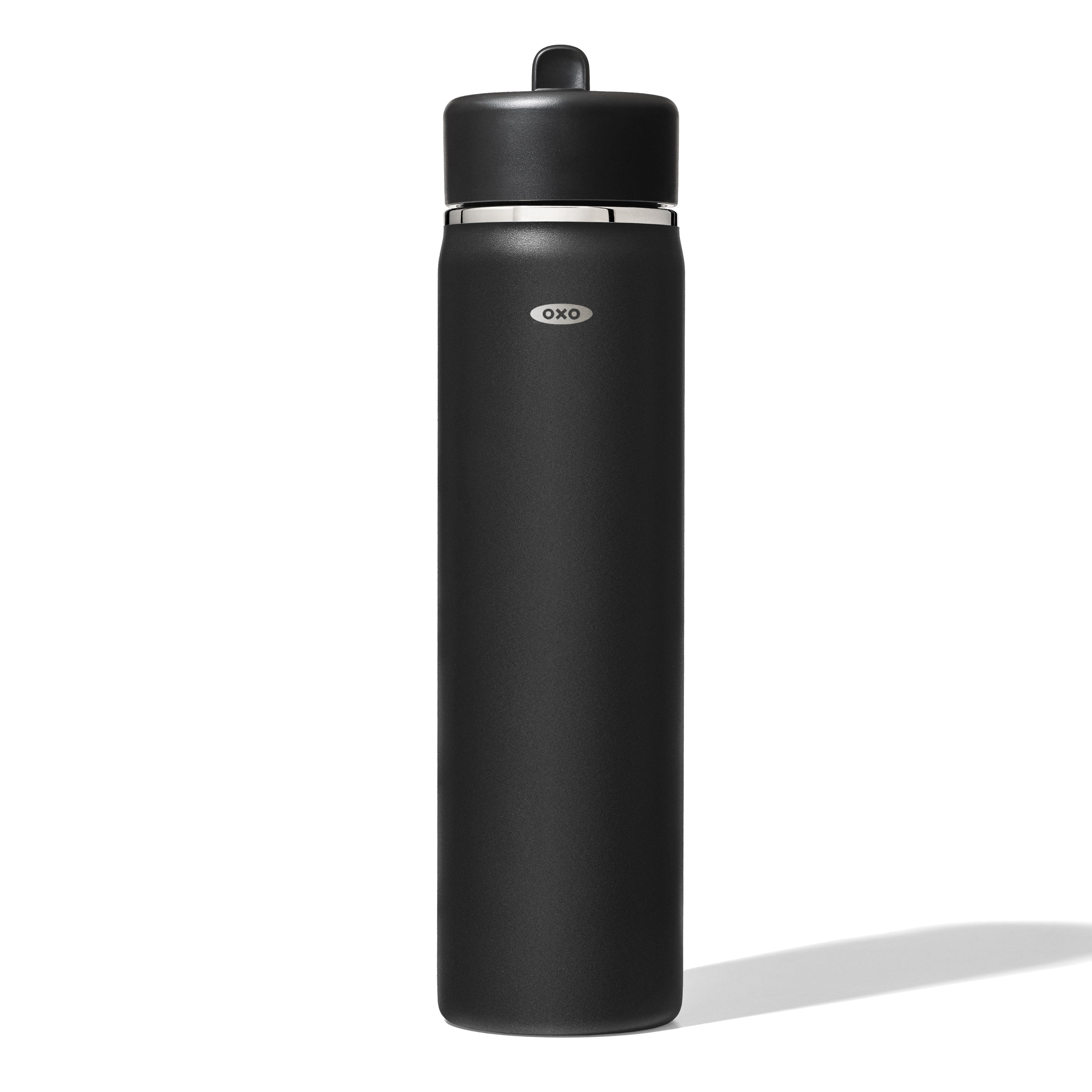 OXO Strive 24 oz. Insulated Wide Mouth Water Bottle with Straw Lid ...