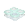 OXO Tot Baby Blocks Food Storage Containers 4 oz, Opal, 4-Pack, For ...