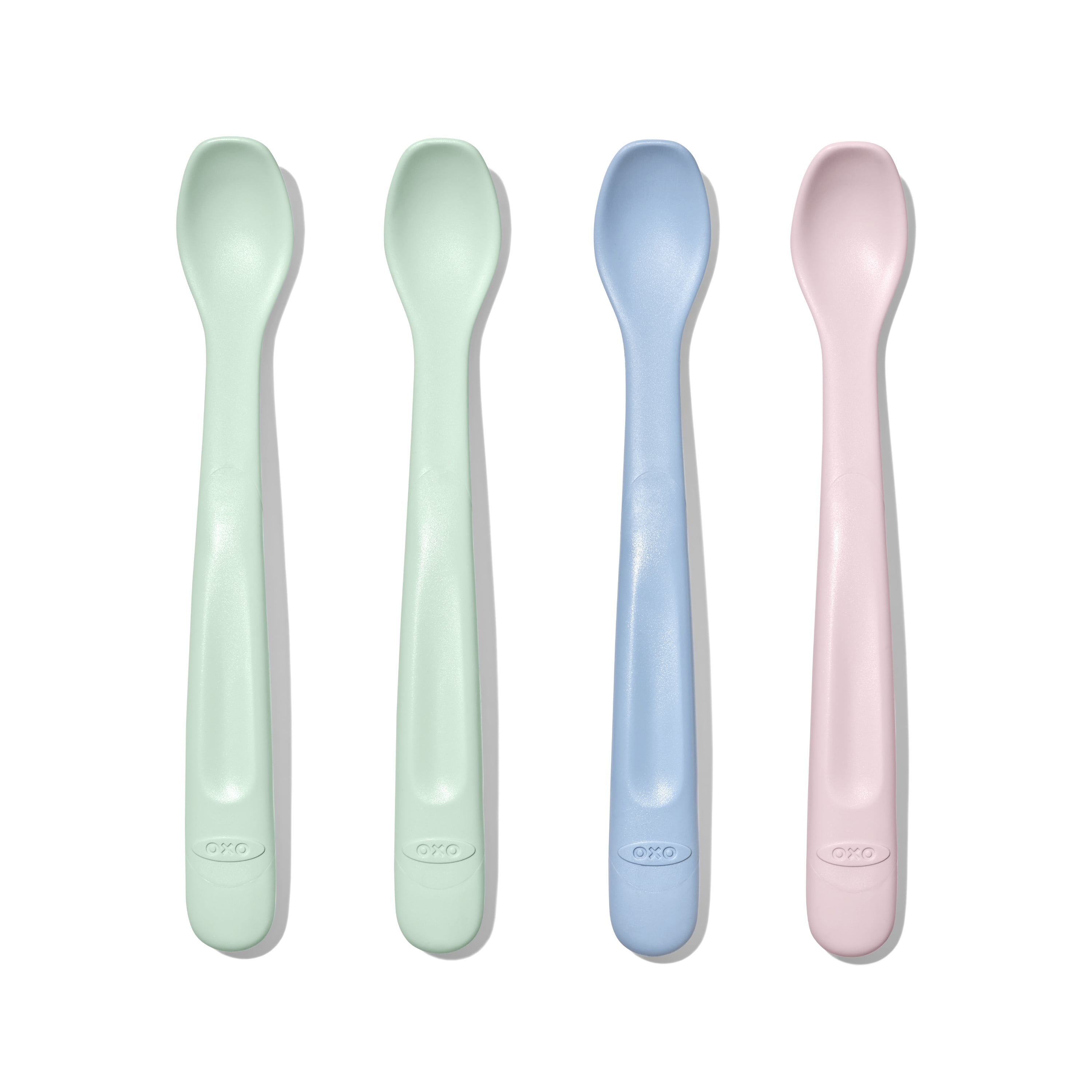 OXO Tot Baby Plastic Feeding Spoon 4 Piece Set, for ages 6+ Months ...