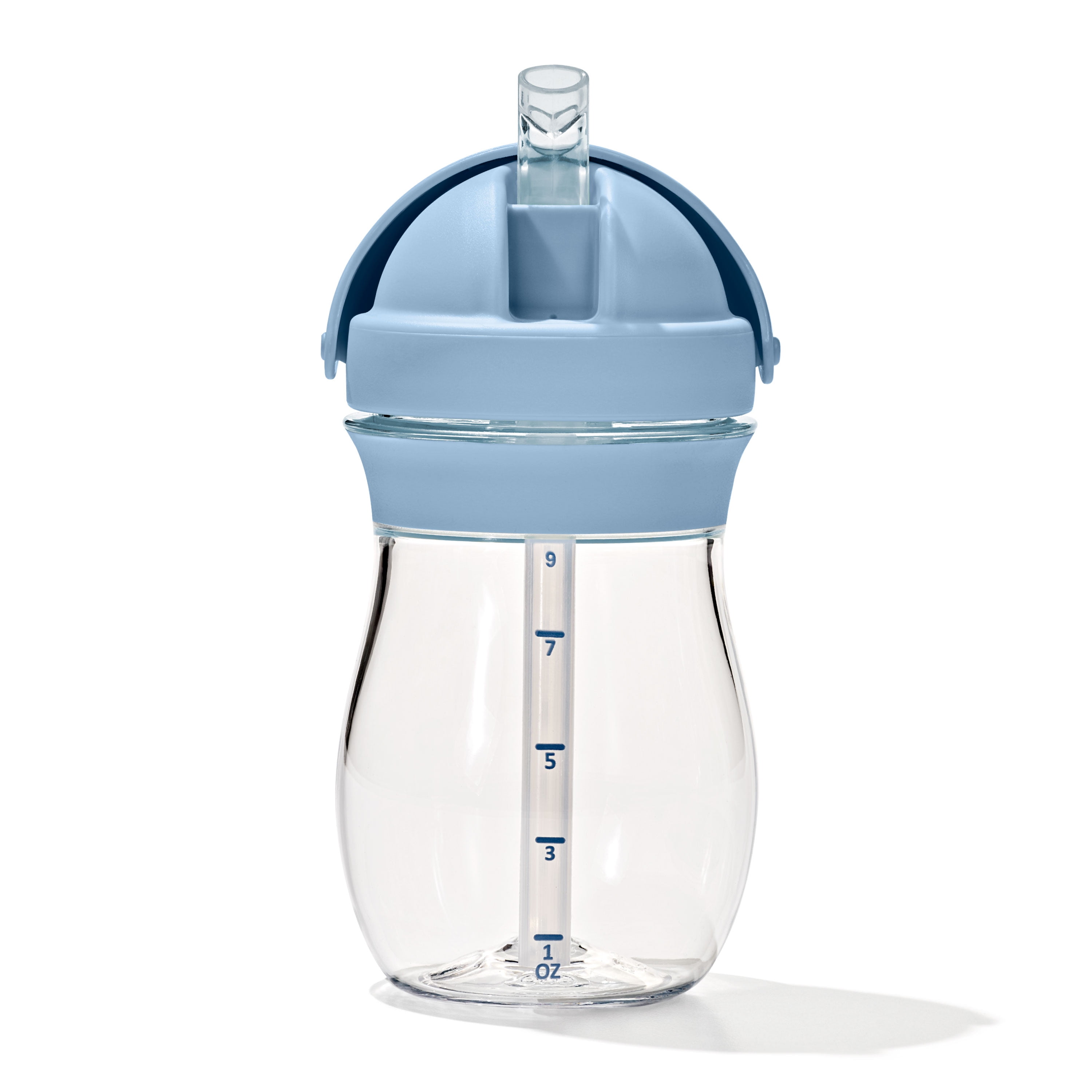 OXO Tot Transitions 9 oz Straw Cup for 6+ Months with Leakproof Cap and ...