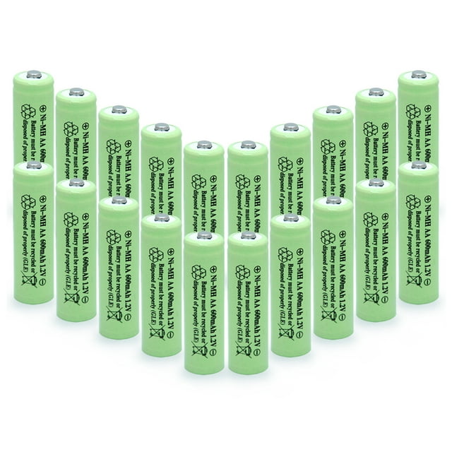 OXWINOU 1.2V AA Batteries (20 Pack), Double A Batteries,AA Rechargeable ...