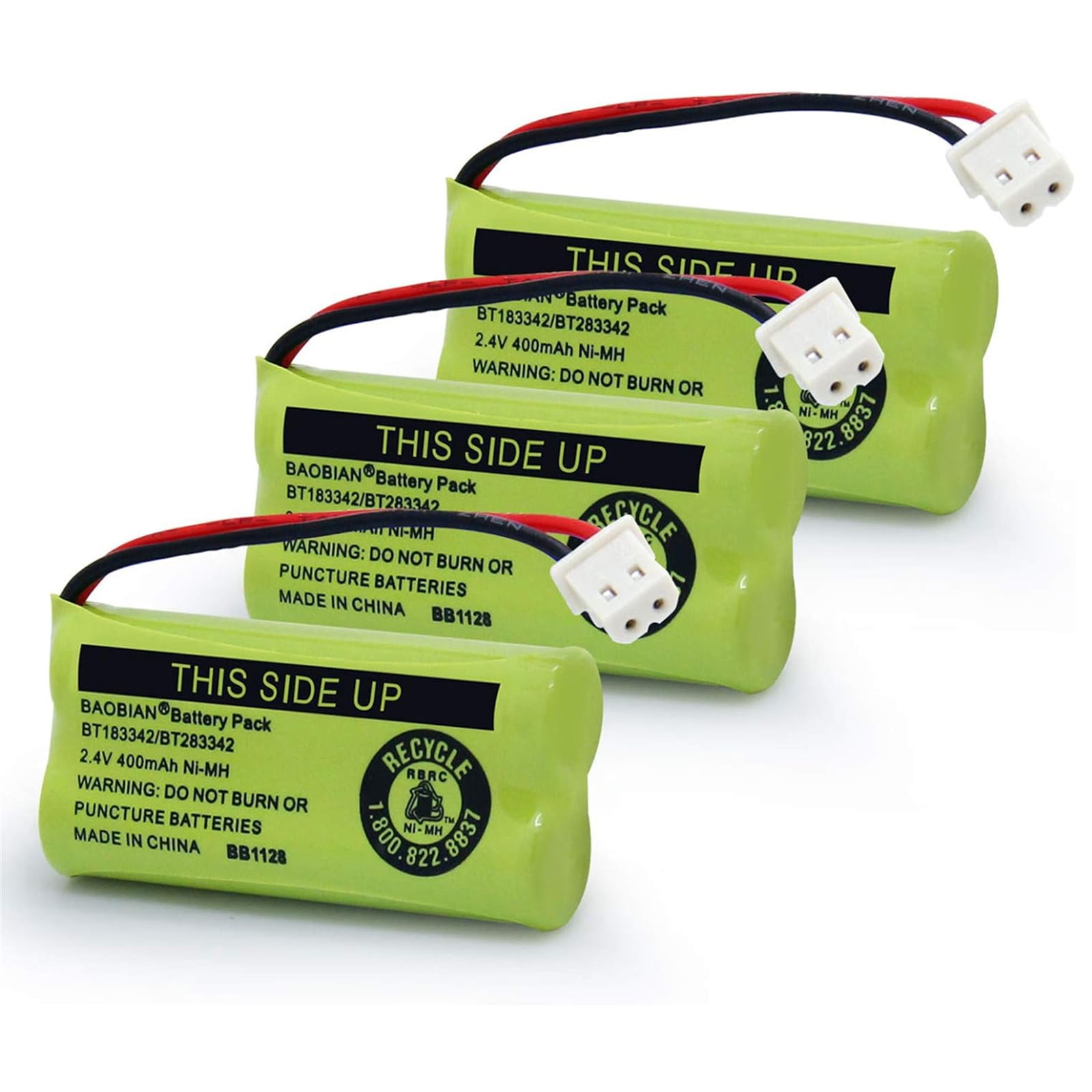 OXWINOU AT&T BT183342 2.4V Cordless Phone Battery, Compatible with AT&T ...