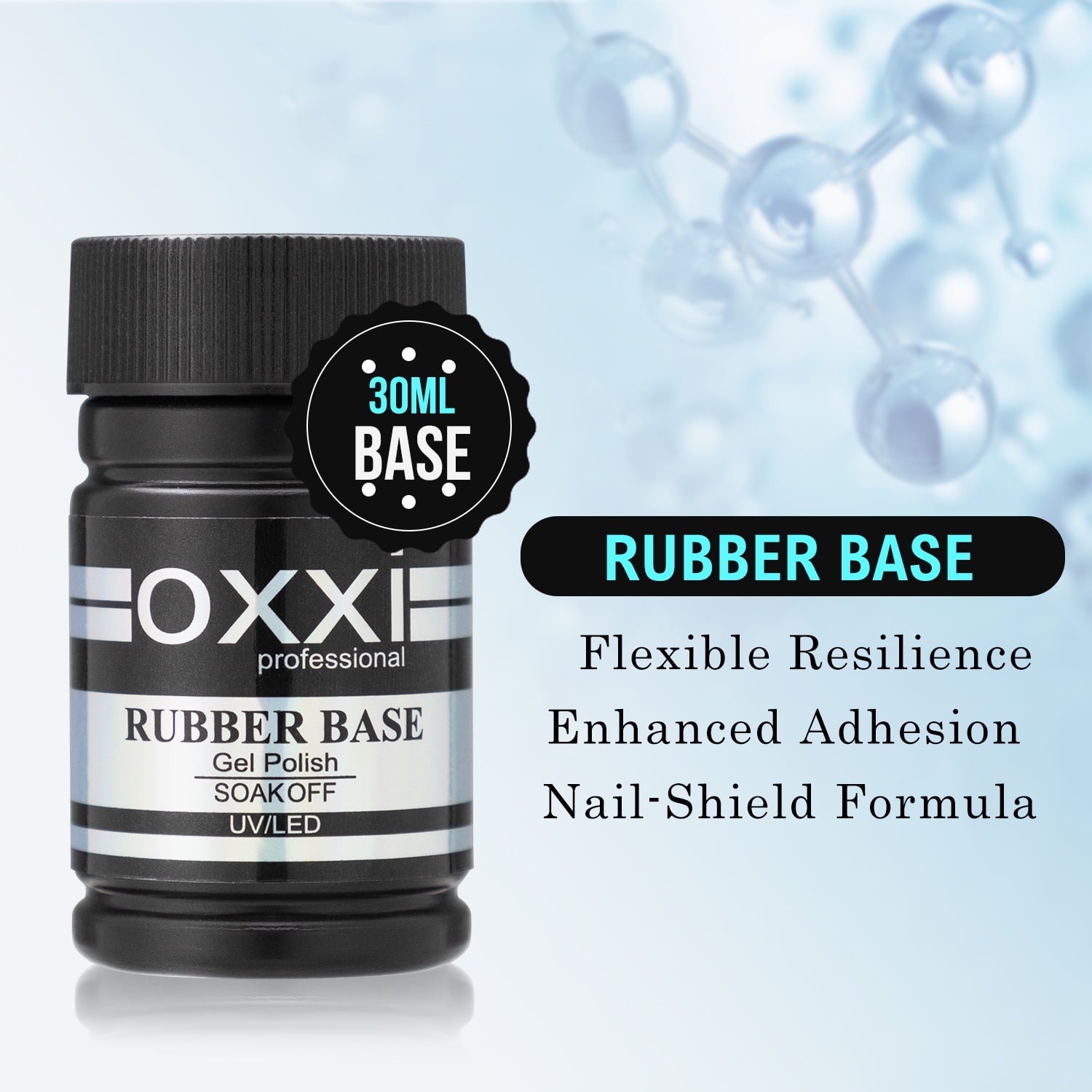 OXXI Professional 1X30ml Rubber Base Coat Gel Nail Polish - Walmart.com