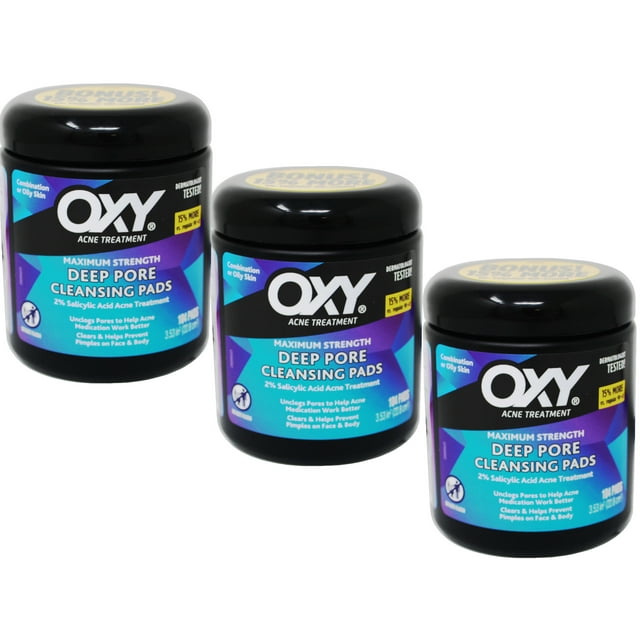 OXY Medicated Acne Cleanser Treatment - Daily Defense with Maximum ...