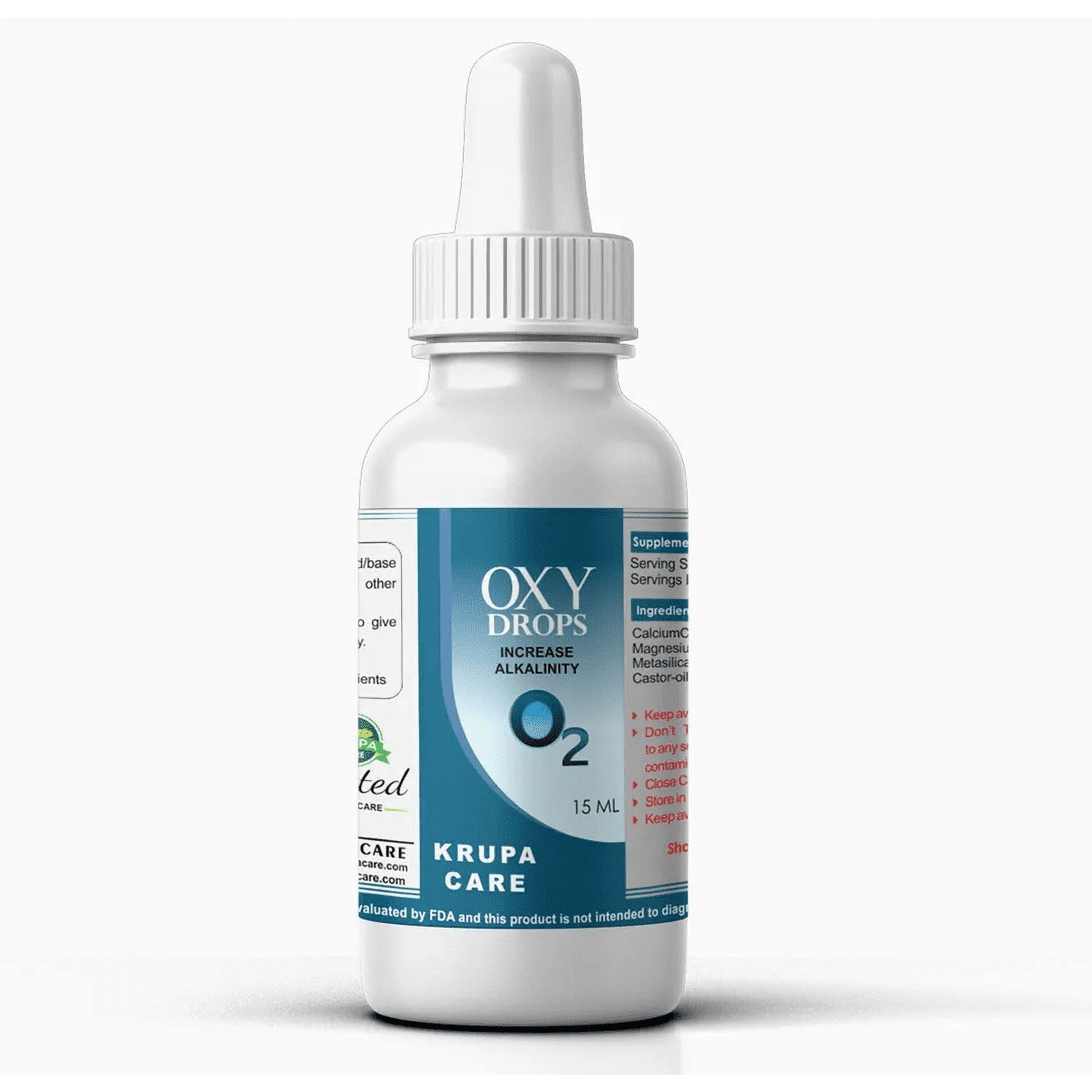 OXY Drops Alkaline pH Booster, Just by adding drops to your water,15ml ...