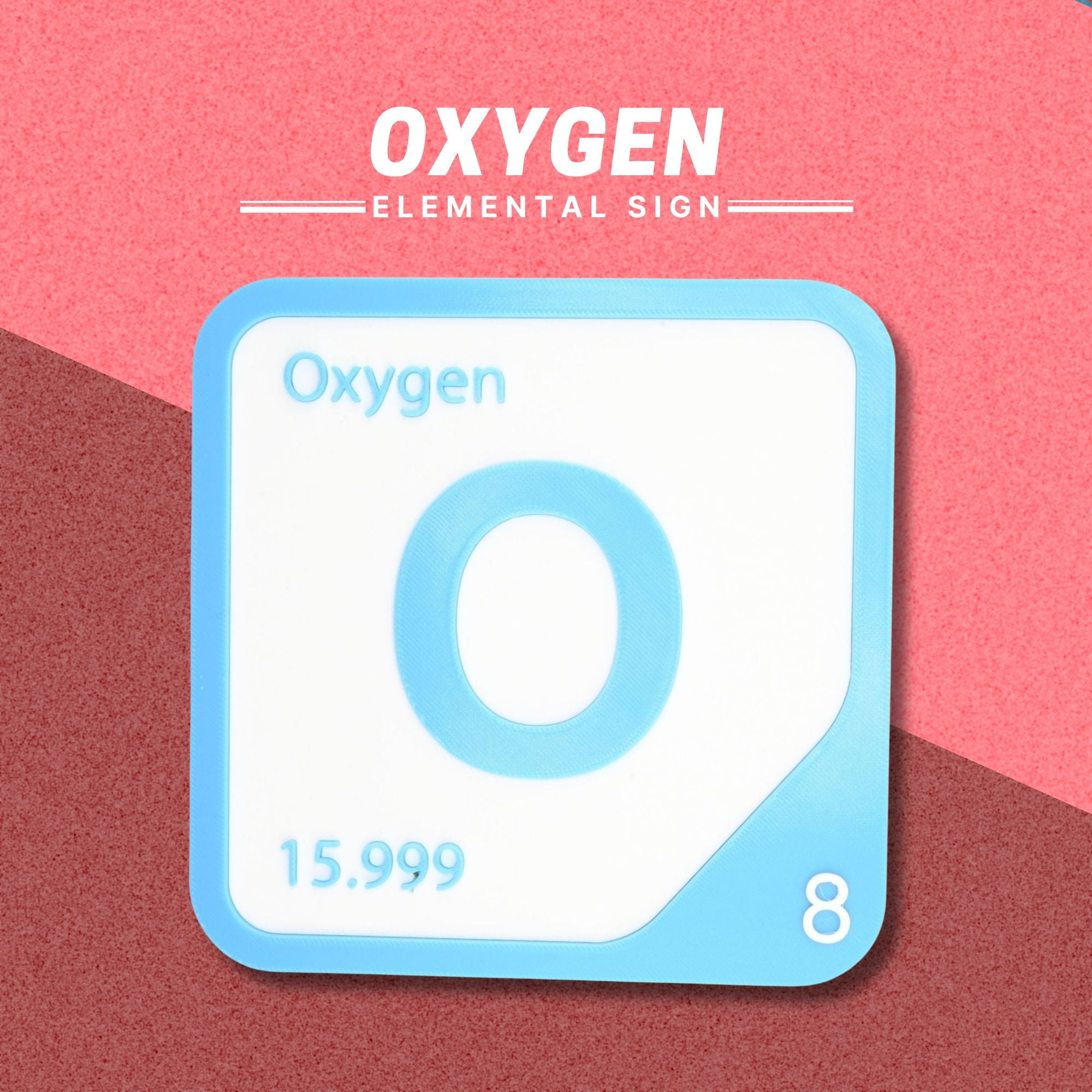 OXYGEN Periodic Table Tile – Educational Wall Art for Science Lovers, 5 ...