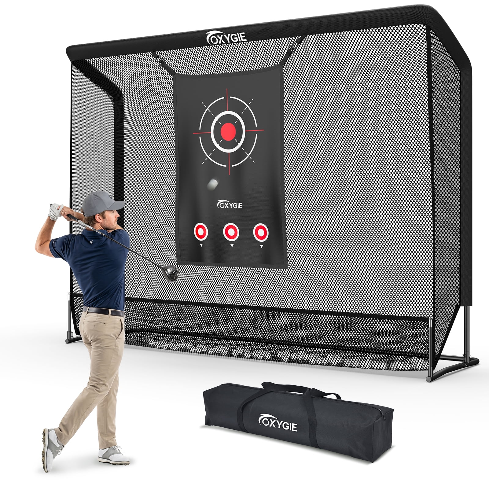 OXYGIE 10x7.5FT Golf Practice Hitting Net for Backyard Driving with ...