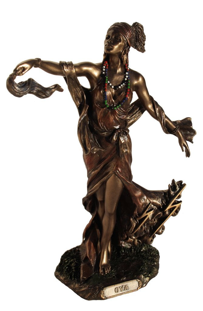 OYA - Goddess of Wind, Storm and Transformation Figurine, Bronze Color ...