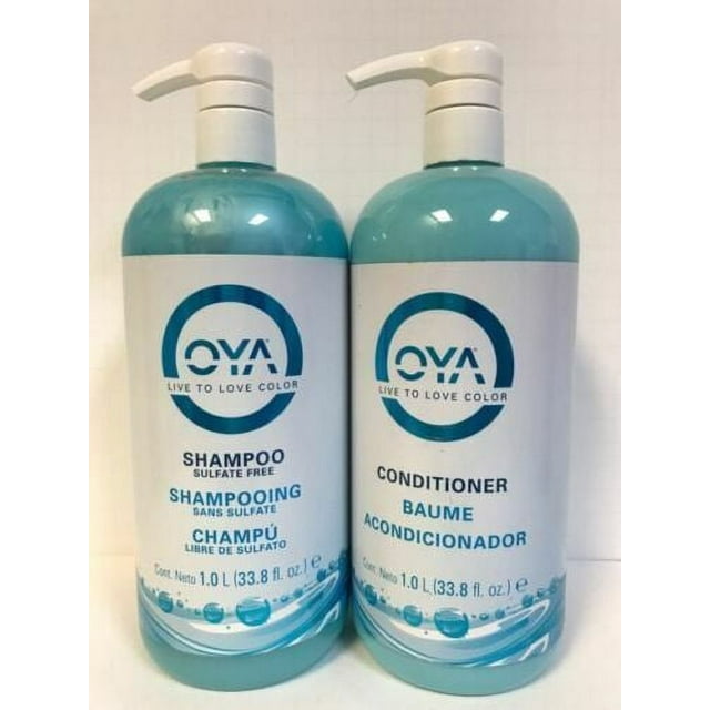 Oya Moisturizing Sulfate-Free Shampoo and Conditioner Set - Liter Duo ...