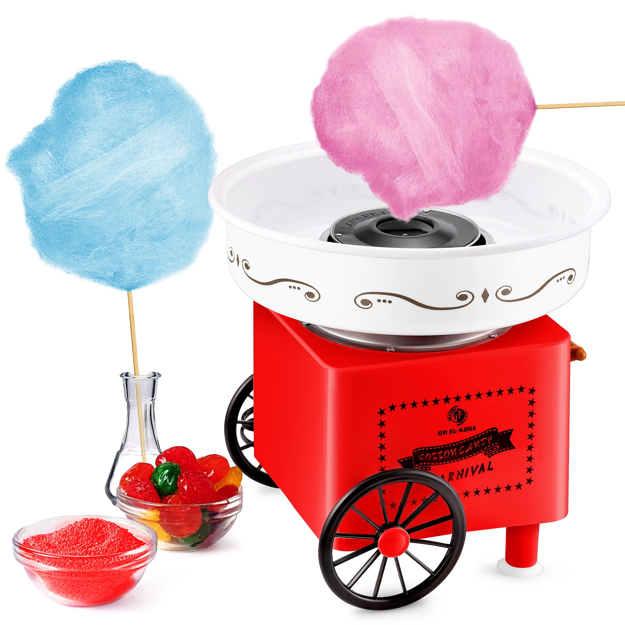 OYAJIA Home Sugar Floss Cotton Candy Machine, Kids Candy Maker with ...