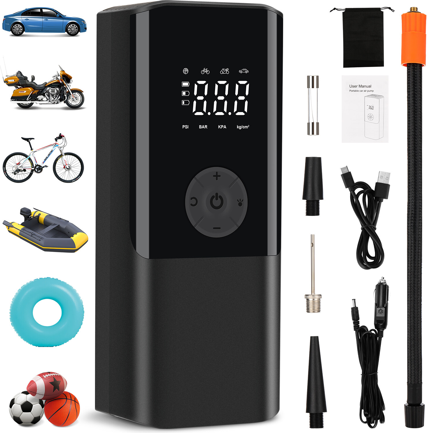 AutoMeter 3606 Sport-Comp II Mechanical Boost Gauge; 2-1/16 in.; Black ...