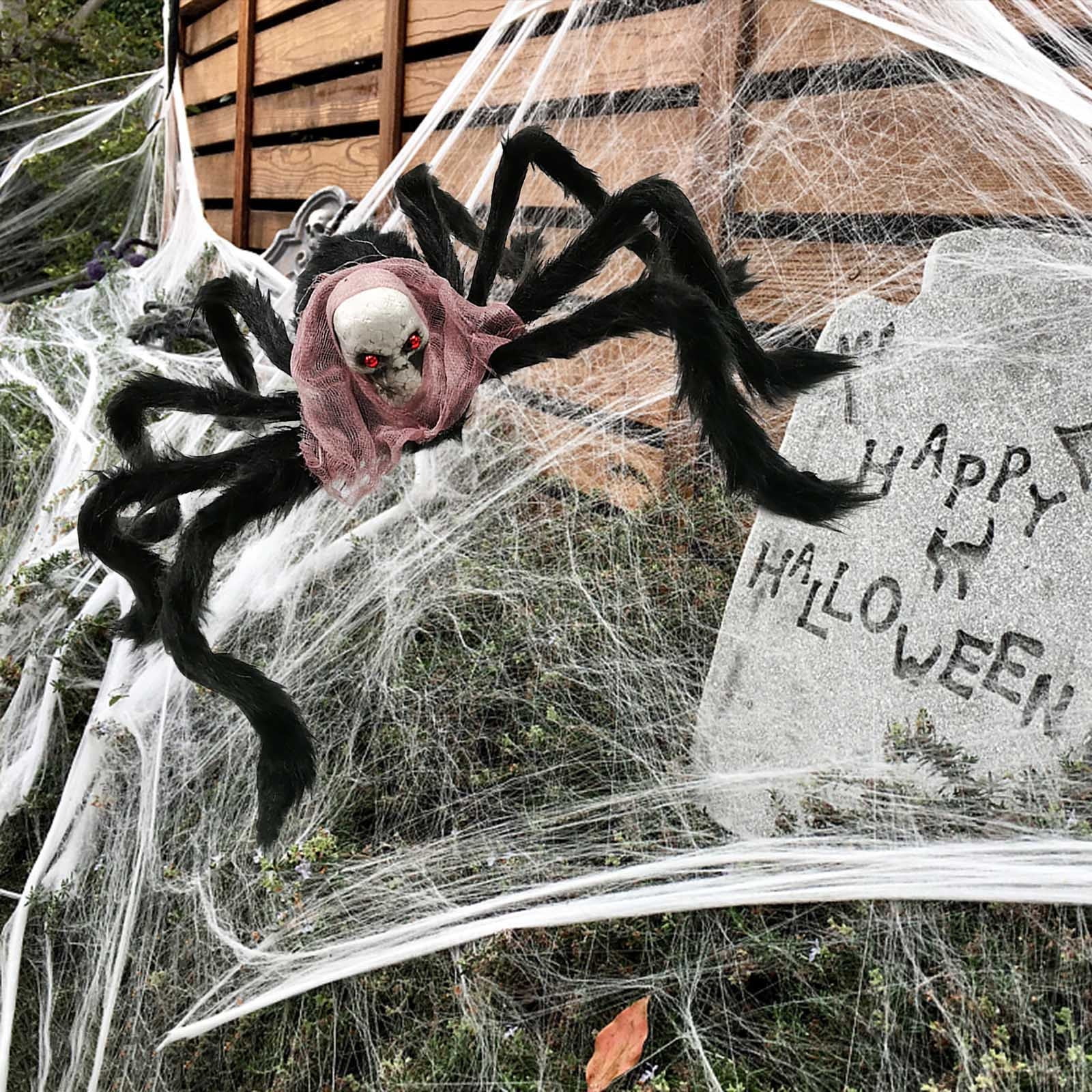 Oyambe Halloween Hairy Spiders Scary Large Giant Spiders Fake