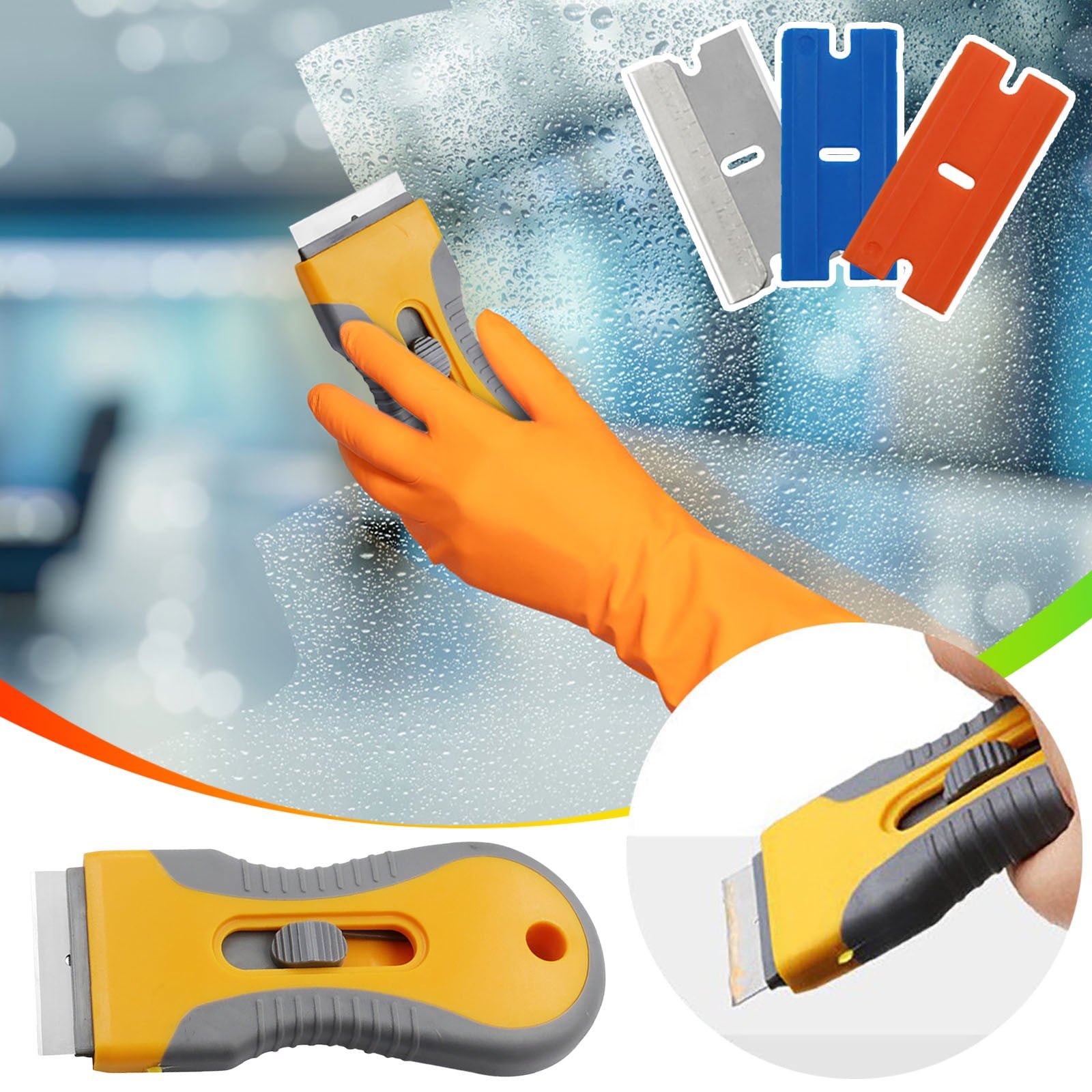 Wmkox8yii Retractable Razor Blades Scraper for Window Film Glass Glue ...