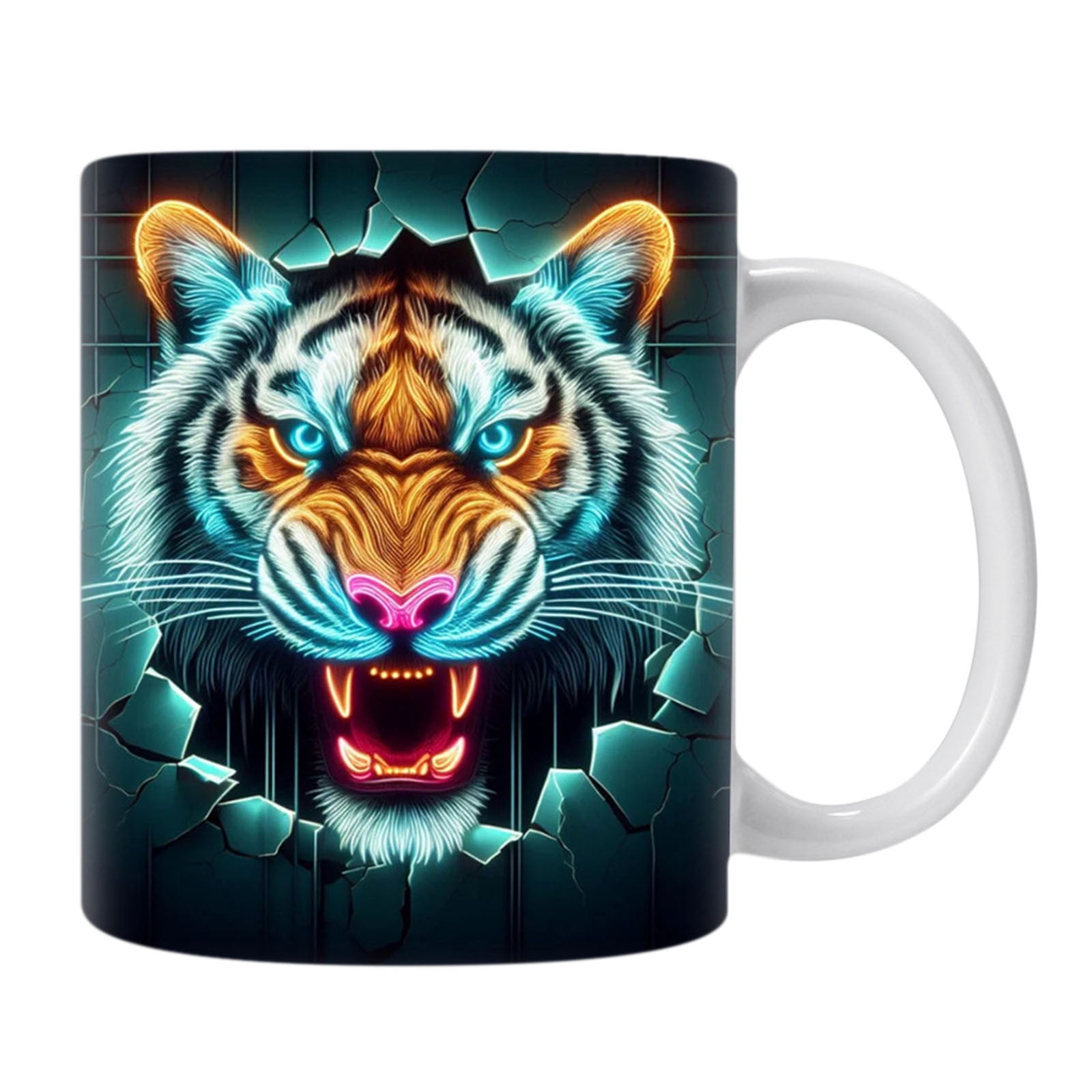 OYAMBE Tiger Mug,Ceramic Coffee Cup,Rich and Vibrant Colors,Perfect ...
