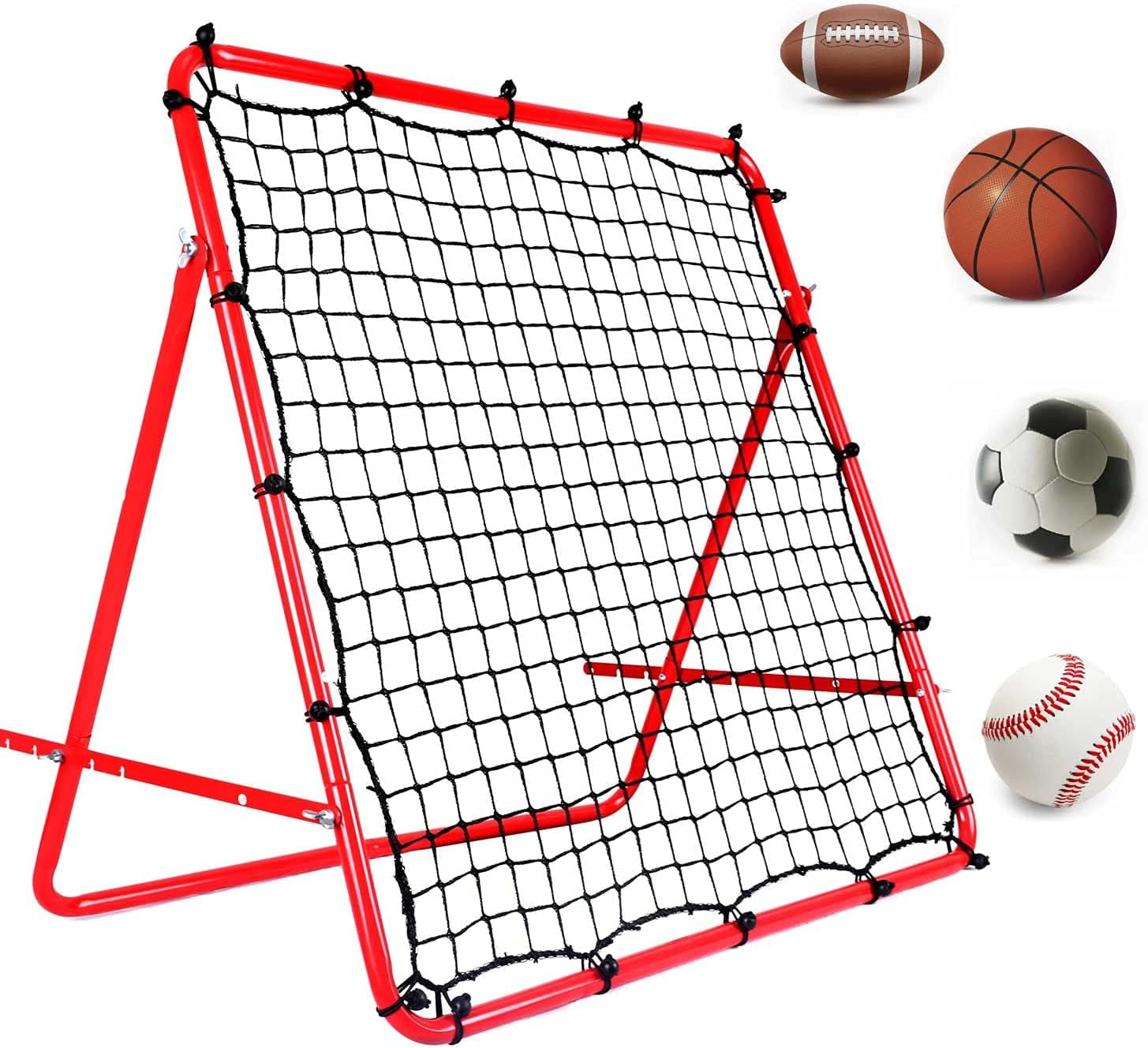 OYE Foldable Football Training Rebounder Net with Thickened Tube and ...