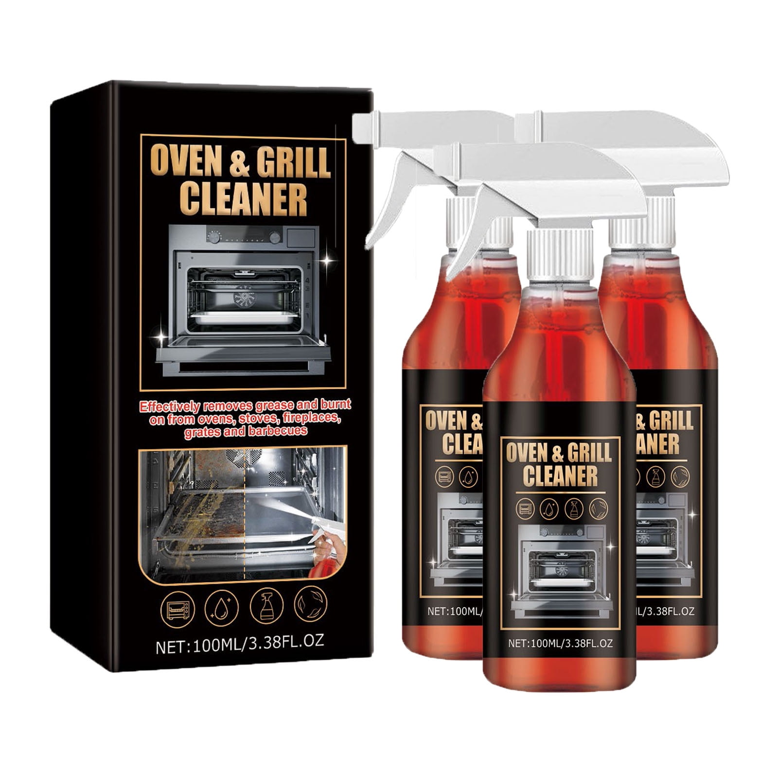 OYIGU 100mL Oven Grill Cleaner, Kitchen Heavy Duty Cleaning Agent ...
