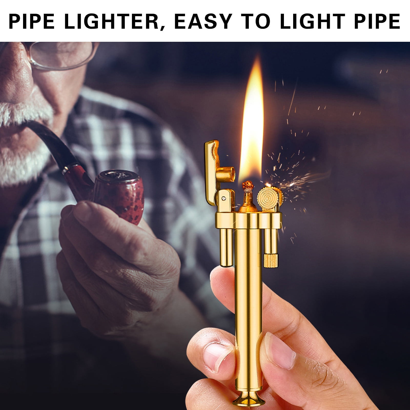 OYIGU High-end Torch Flame Windproof Lighter Butane Ligther, Man's Gift ...