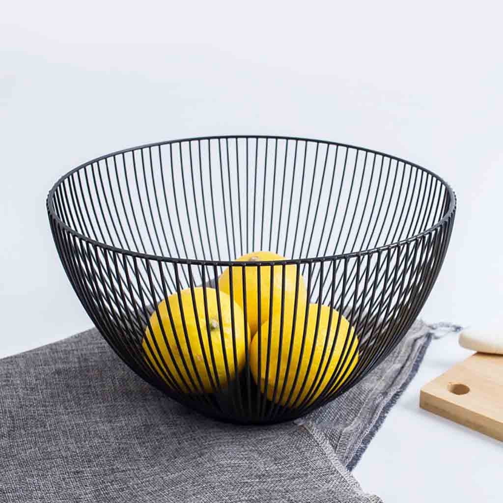 OYIGU Metal Wire Fruit Basket, Fruit Vegetable Snack Tray Bowl, Fruit ...