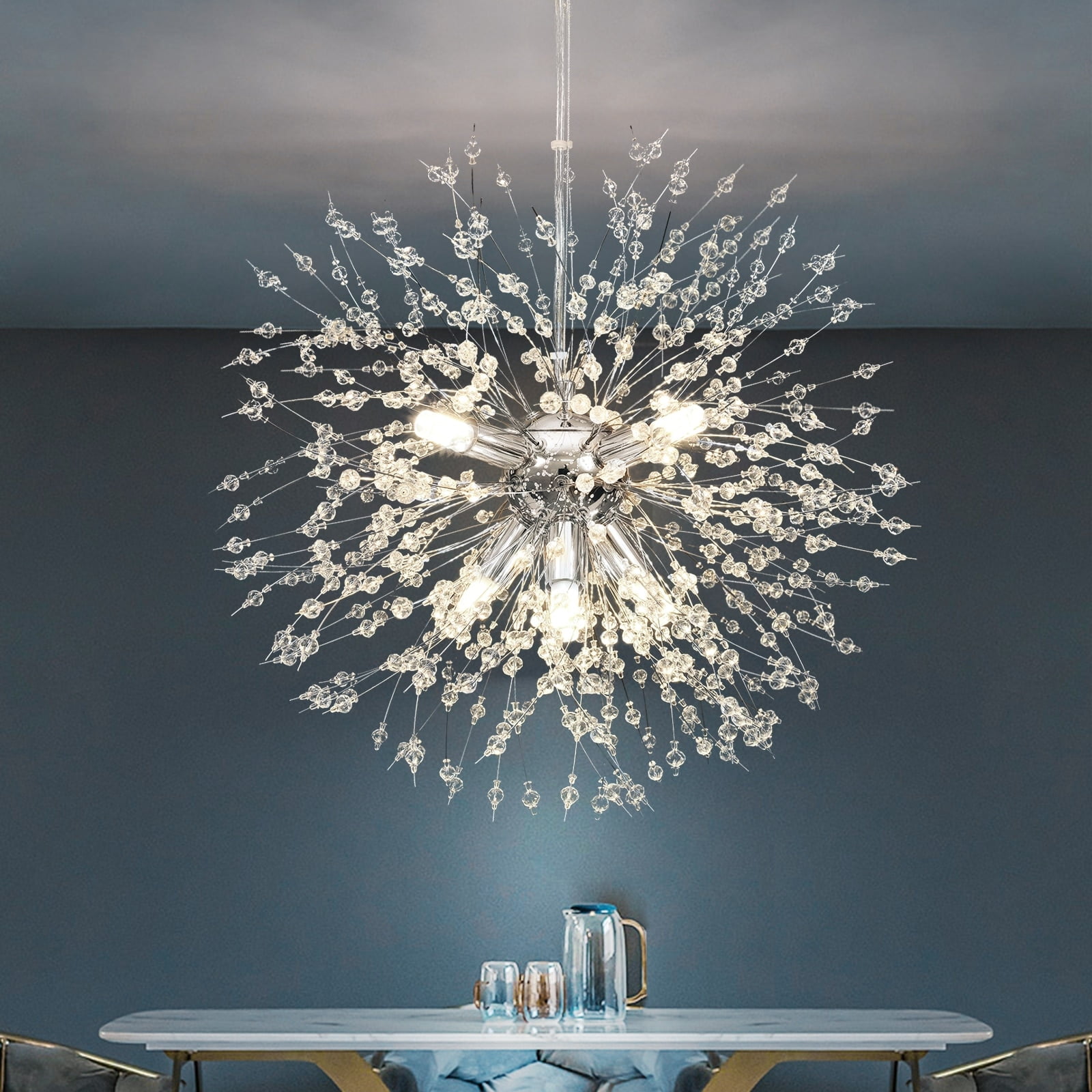 OYIPRO Modern Firework Sputnik Chandelier Crystal Pendant Lighting ...