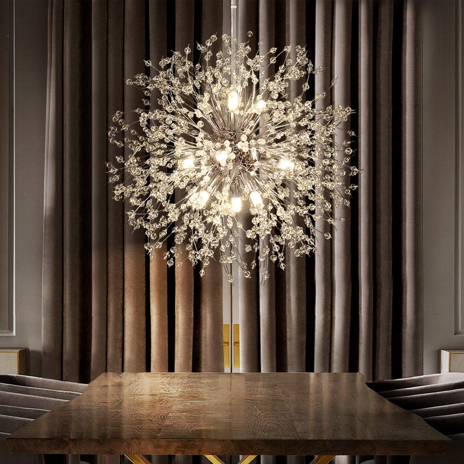 OYIPRO Modern Firework Sputnik Chandelier Crystal Pendant Lighting ...