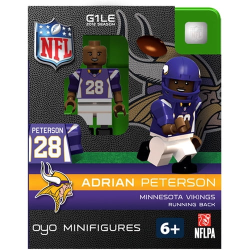 OYO NFL 2013 Vikings Adrian Peterson Mini Action Figure - Walmart.com