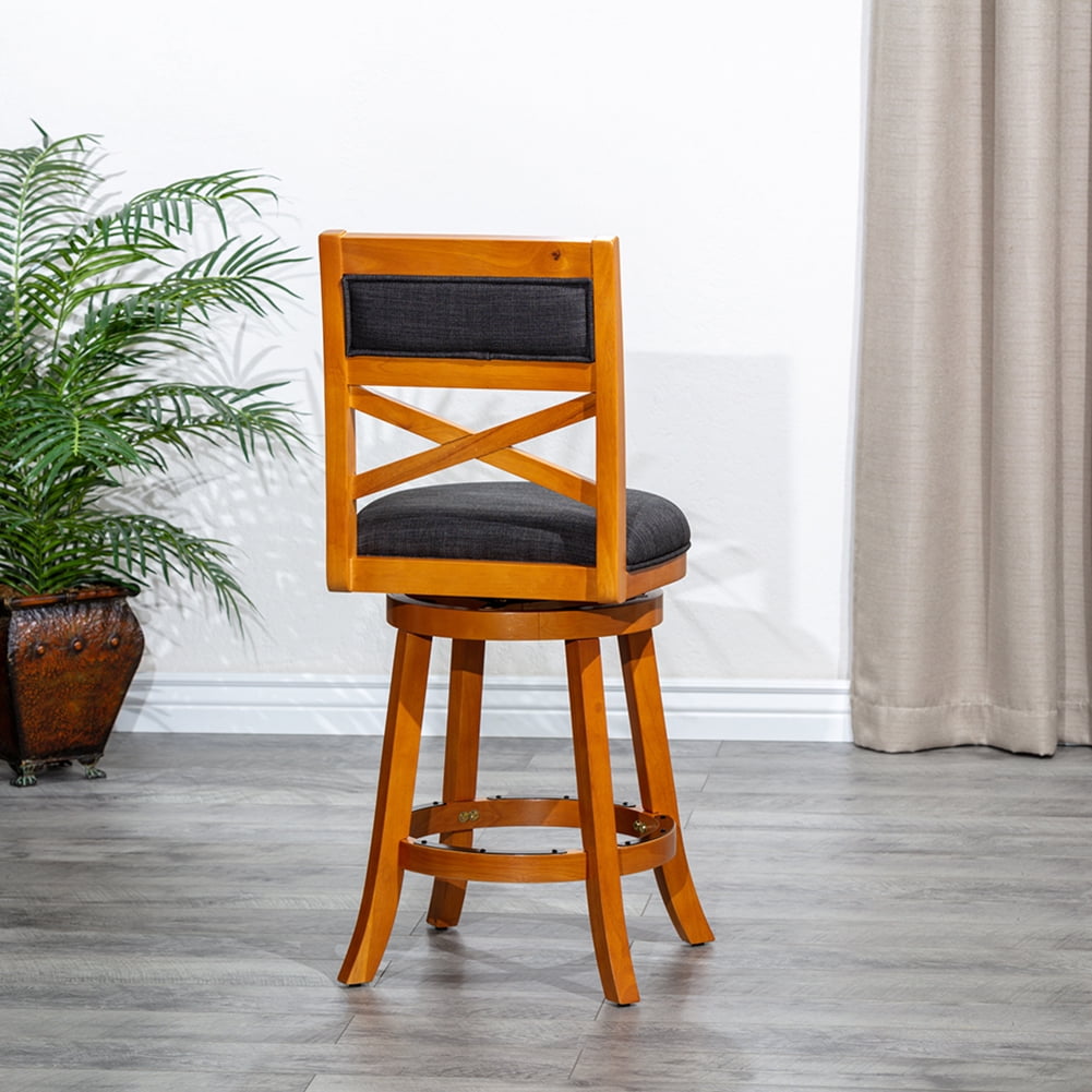 OYang 24 inch Height X Backrest Rotating Stool, Modern Dining Chairs ...