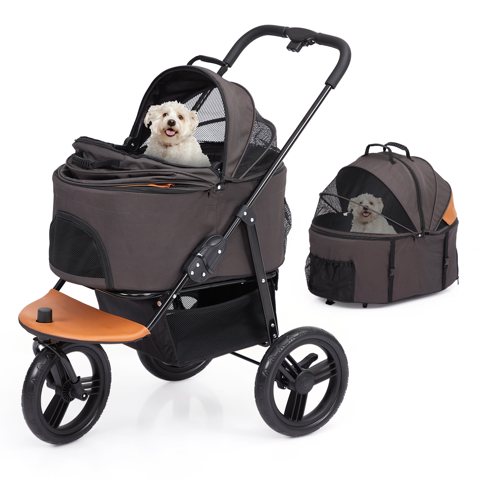 OYang Dog Stroller for Small Pet,Split Folding Dog Stroller Pet Jogger ...